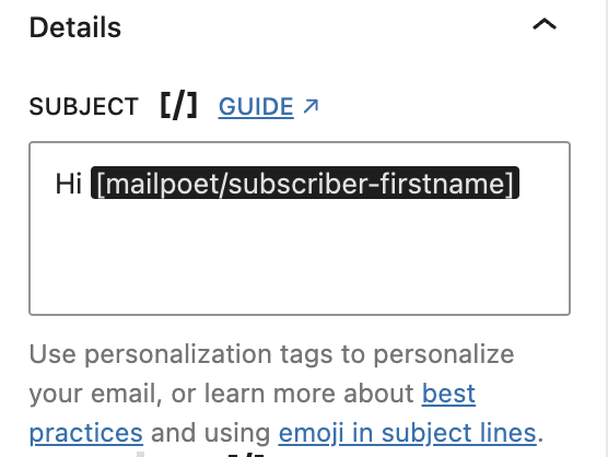 A Guide to Personalisation Tags for Tailored Newsletters – MailPoet ...